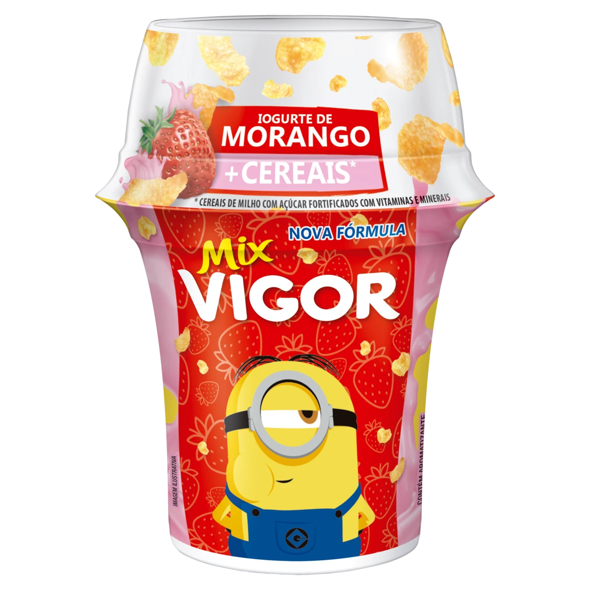 Iogurte Vigor Mix Cp 140g Morango C/cereais | torre_supermercado