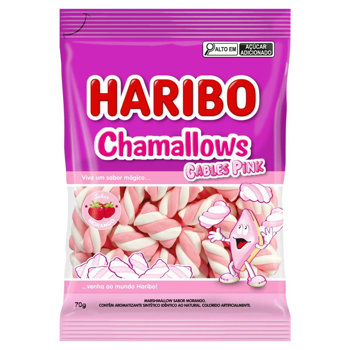Marshmallow Haribo Pc 70g Chamallows Cables Pink