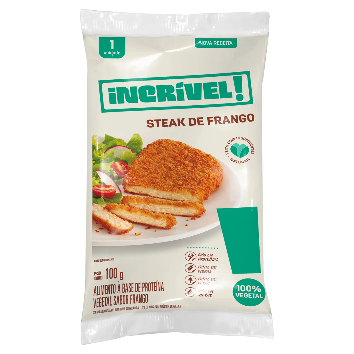 Steak Frango Veg Incrivel Pc 100g | torre_supermercado